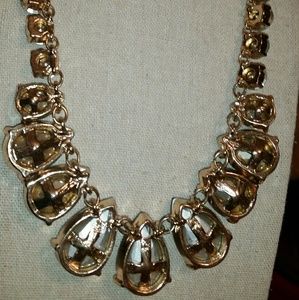 Aldo | Jewelry | Aldo Gold Faux Smoky Quartz Teardrop Necklace | Poshmark